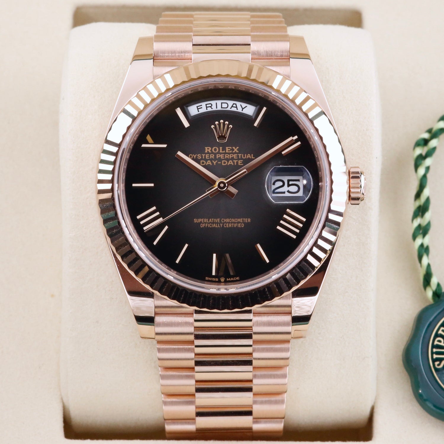 Rolex Day-Date 40 Slate Ombré Dial 228235 Year: 2025 – lbjwatches
